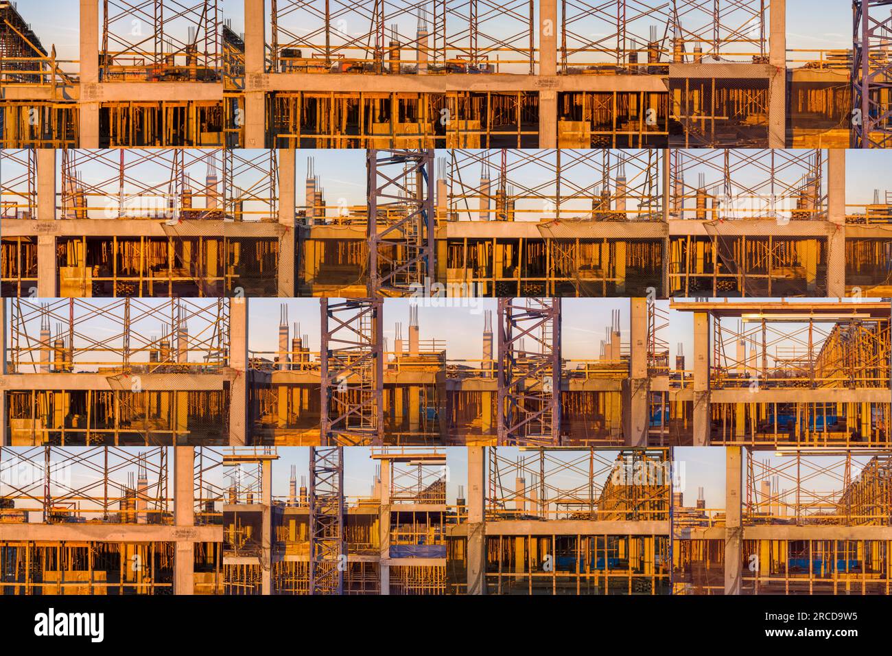 Construction Site (Collage), Atlanta, Georgia Stock Photo - Alamy