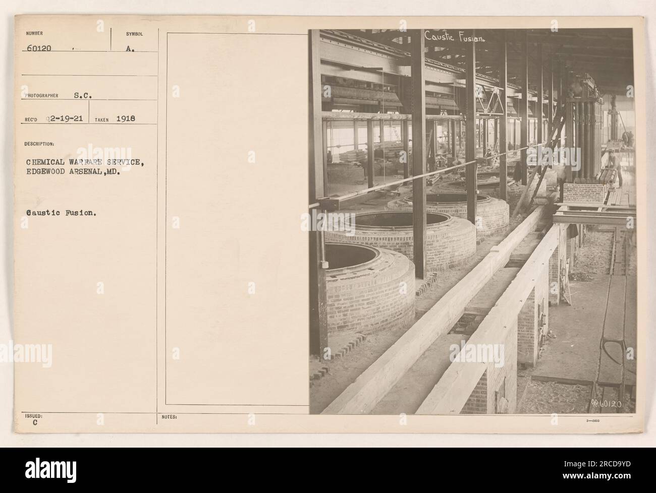 Photograph from the Chemical Warfare Service at Edgewood Arsenal in ...