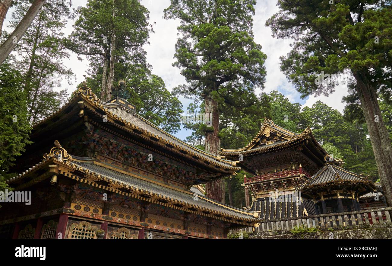 Nikko Toshogu Shrine temple in Nikko at spring, Japan Stock Photo - Alamy