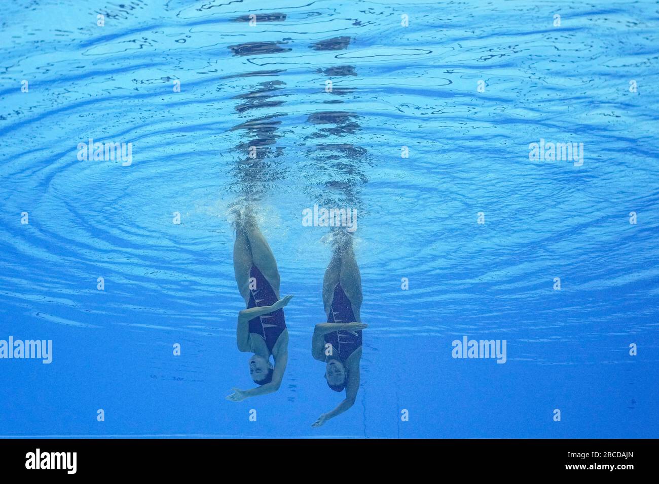 Megumi Field and Ruby Remati, of the United States, compete in the ...