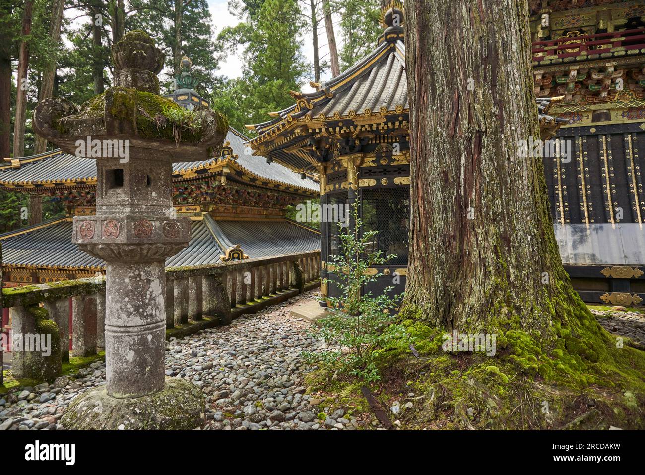 Nikko Toshogu Shrine temple in Nikko at spring, Japan Stock Photo - Alamy