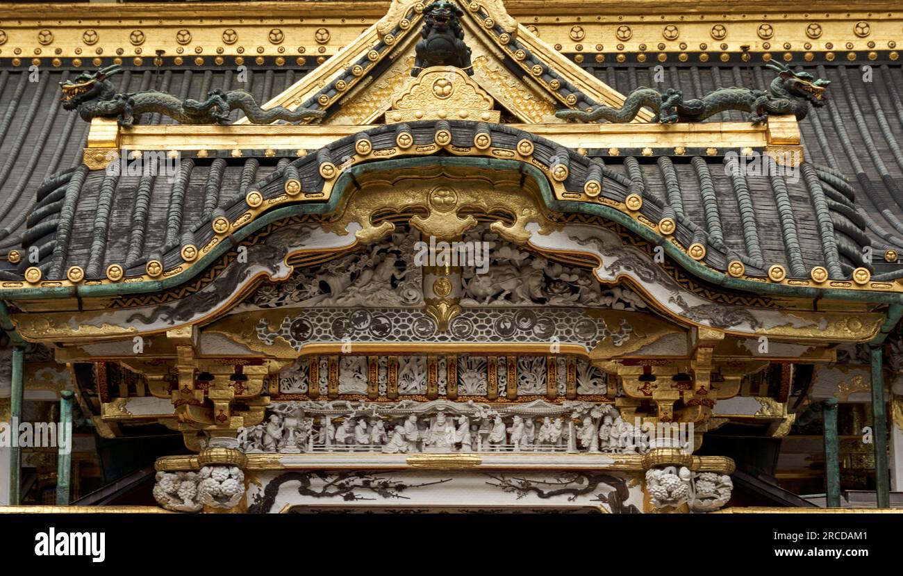 Nikko Toshogu Shrine temple in Nikko at spring, Japan Stock Photo - Alamy