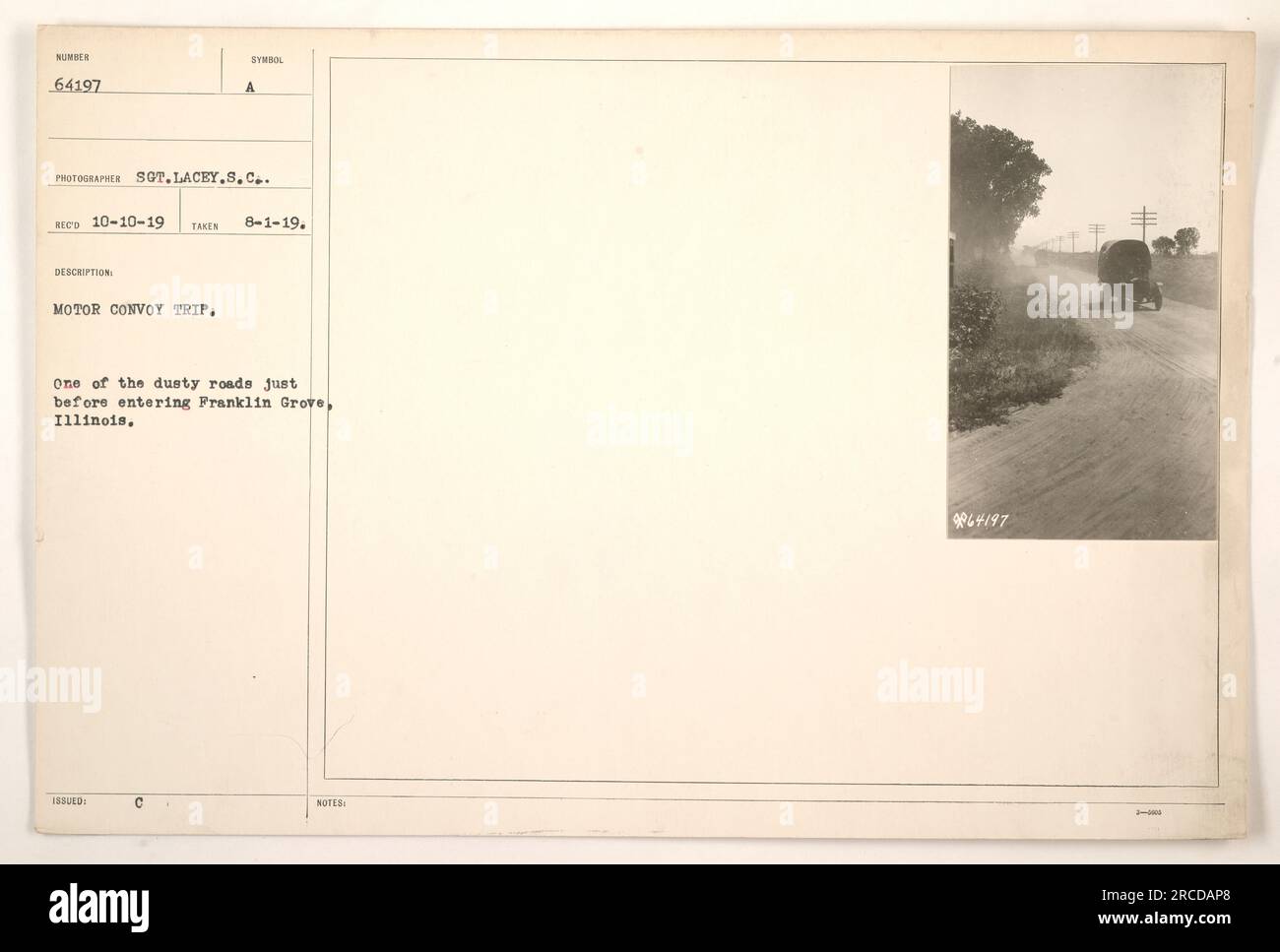 Motor Convoy Trip: A motor convoy travels along a dusty road just ...