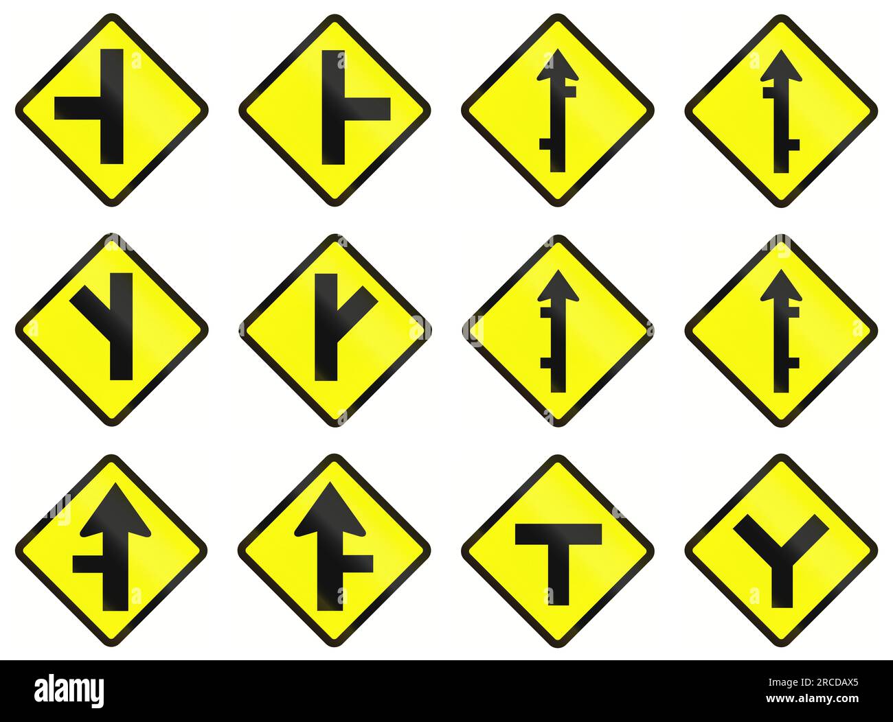 Traffic intersection aerial Cut Out Stock Images & Pictures - Alamy