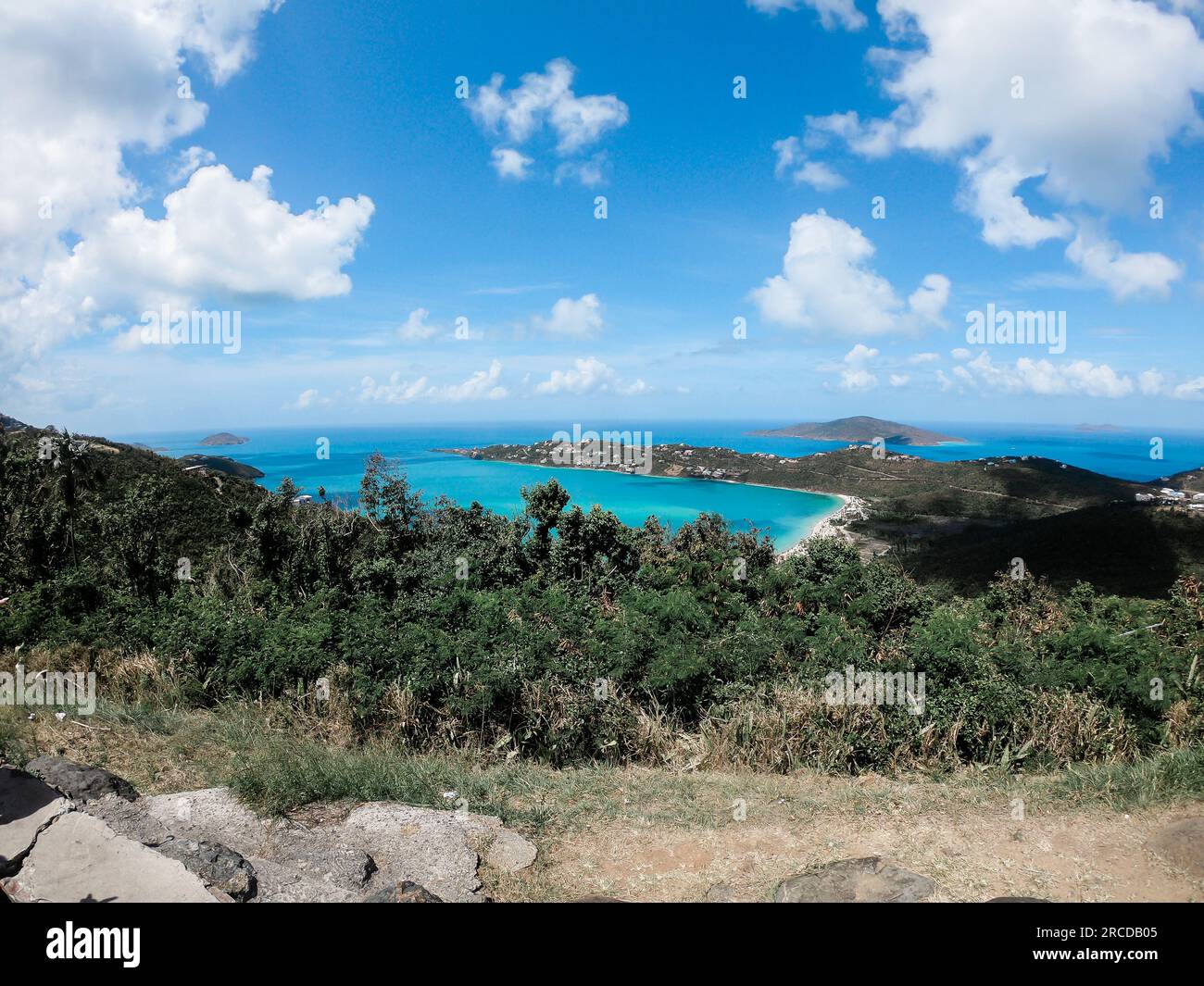 Sunny view of Magens Bay best beach on St Thomas, USVI Stock Photo - Alamy
