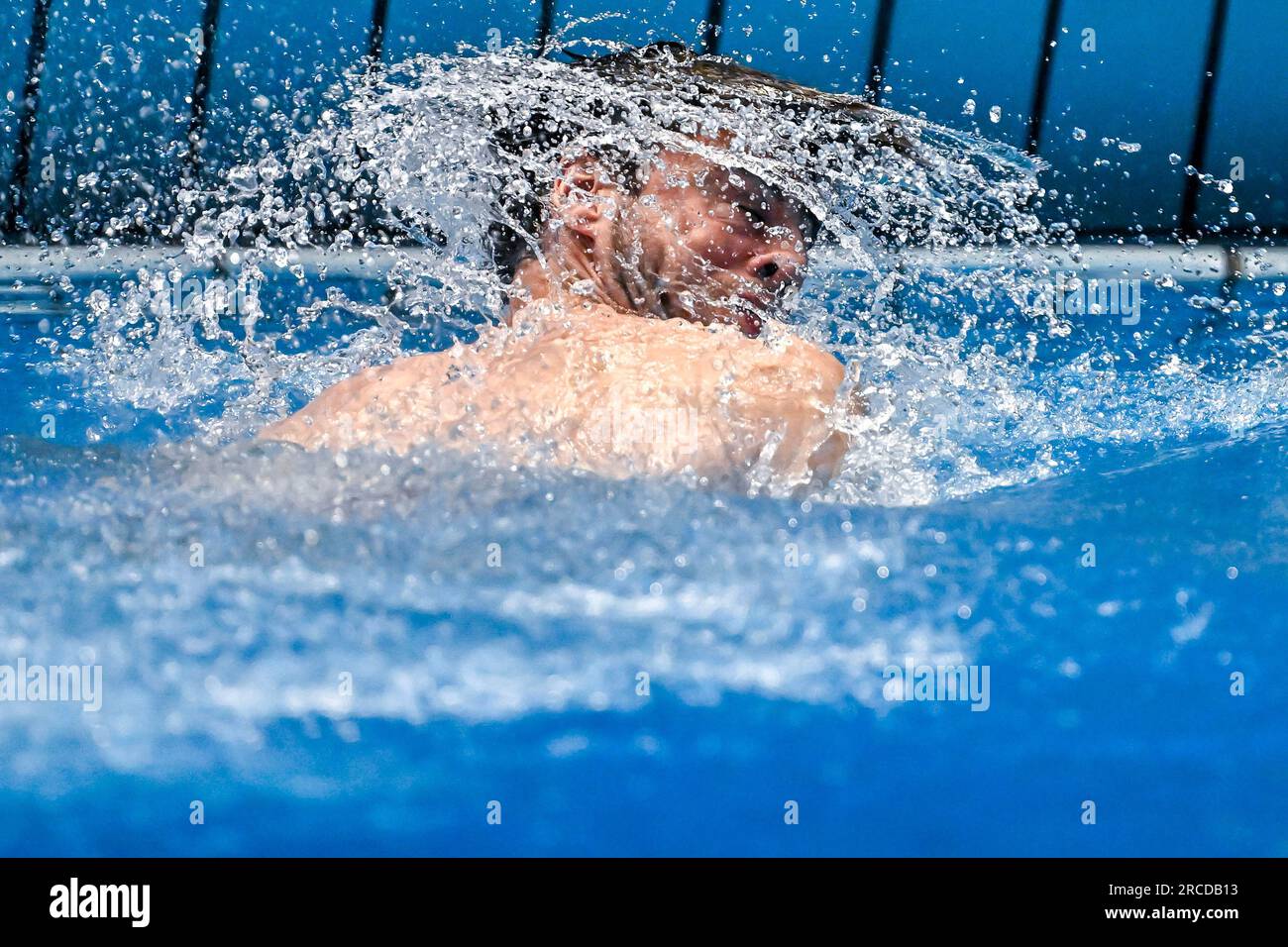 Fukuoka, Japan. 14th July, 2023. Jules Bouyer of France competes in the ...