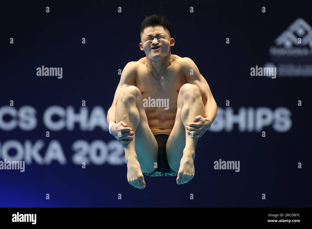 Fukuoka, Japan. 14th July, 2023. Rikuto Tamai (JPN) Diving : World Aquatics Championships ...
