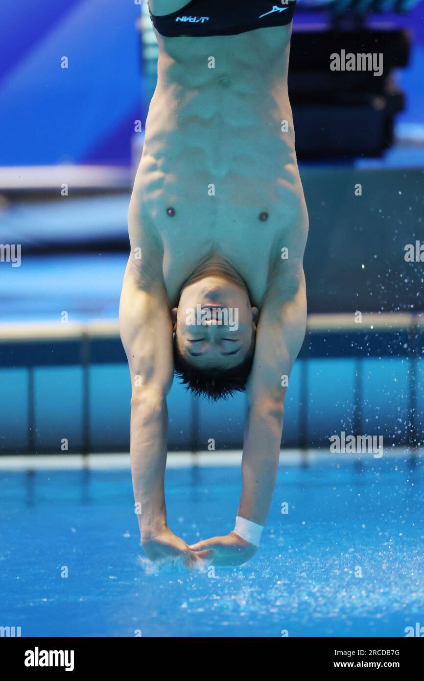 Fukuoka, Japan. 14th July, 2023. Rikuto Tamai (JPN) Diving : World ...