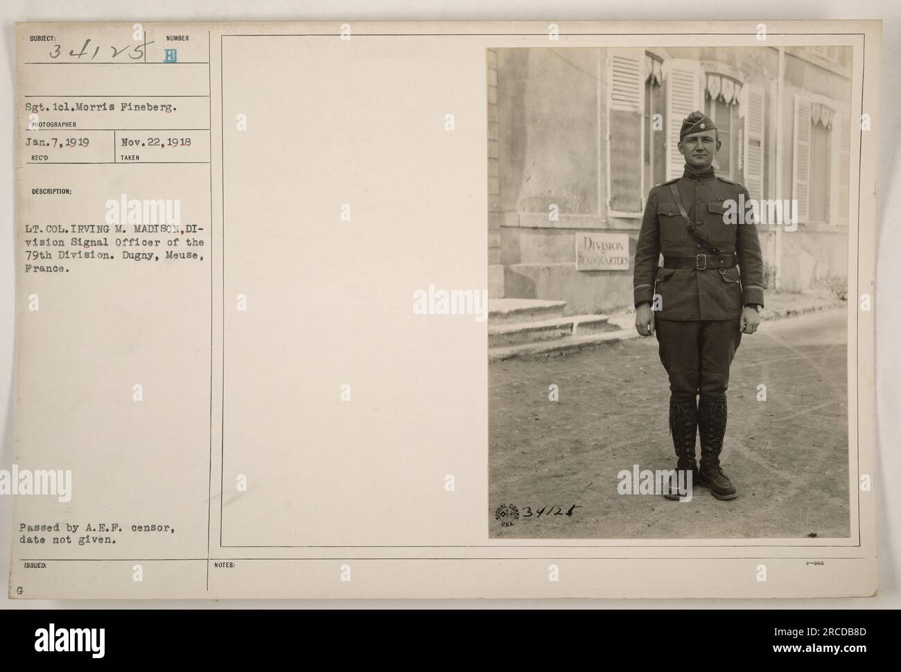 Lt col morris hi-res stock photography and images - Alamy
