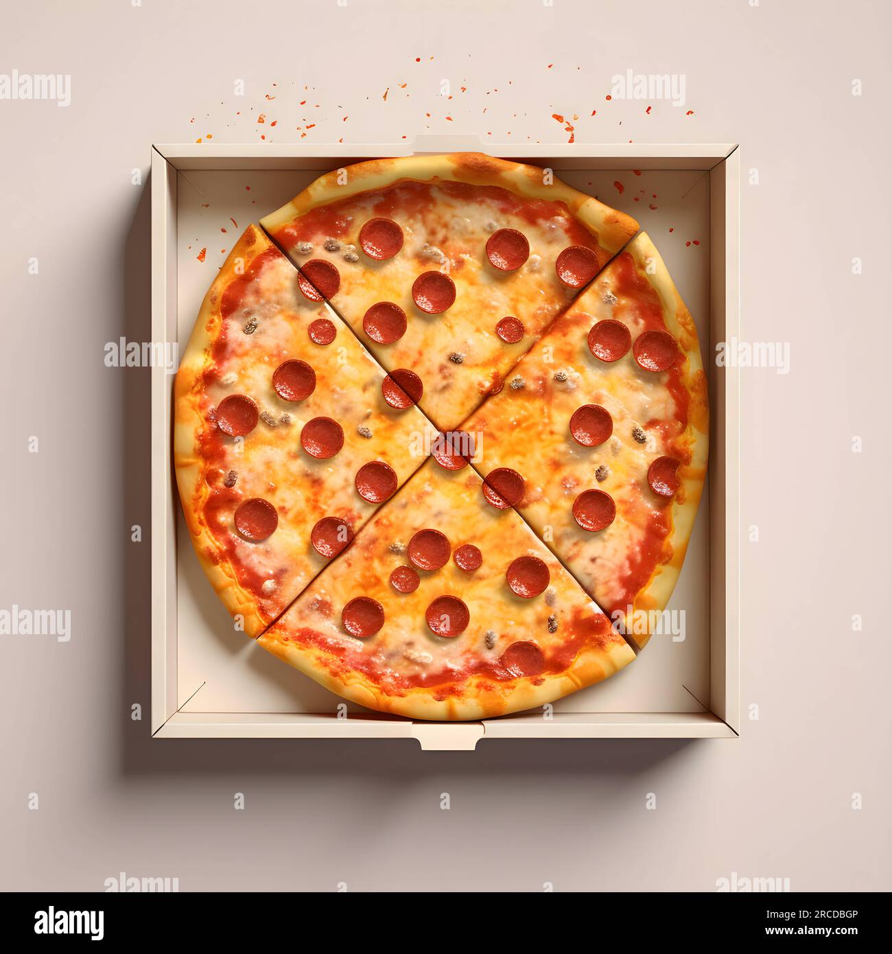 Pizza in a cardboard box Stock Photo - Alamy