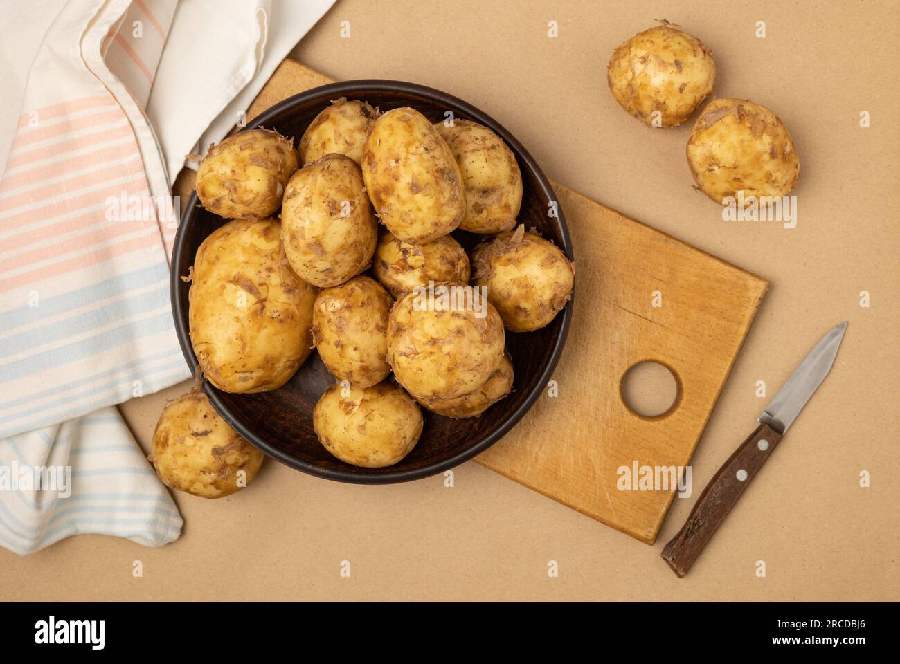 New potatoes in plate hi-res stock photography and images - Alamy