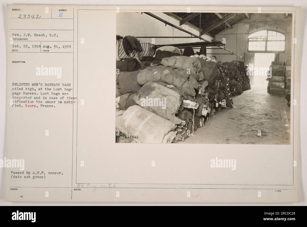 Enlisted mens barrack bags hi-res stock photography and images - Alamy