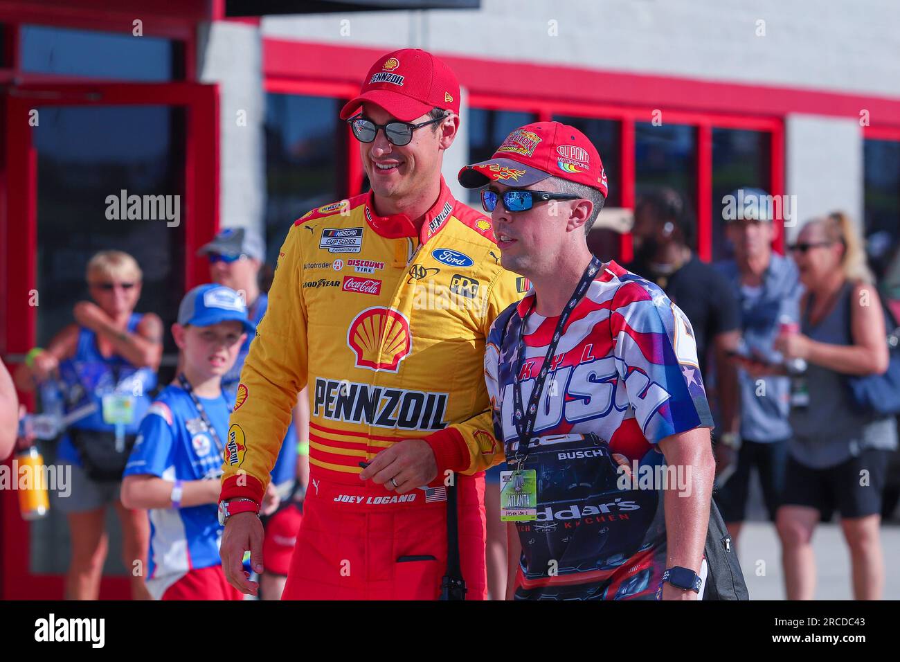 ATLANTA, GA - JULY 09: Joey Logano (#22 Team Penske Shell Pennzoil Ford ...