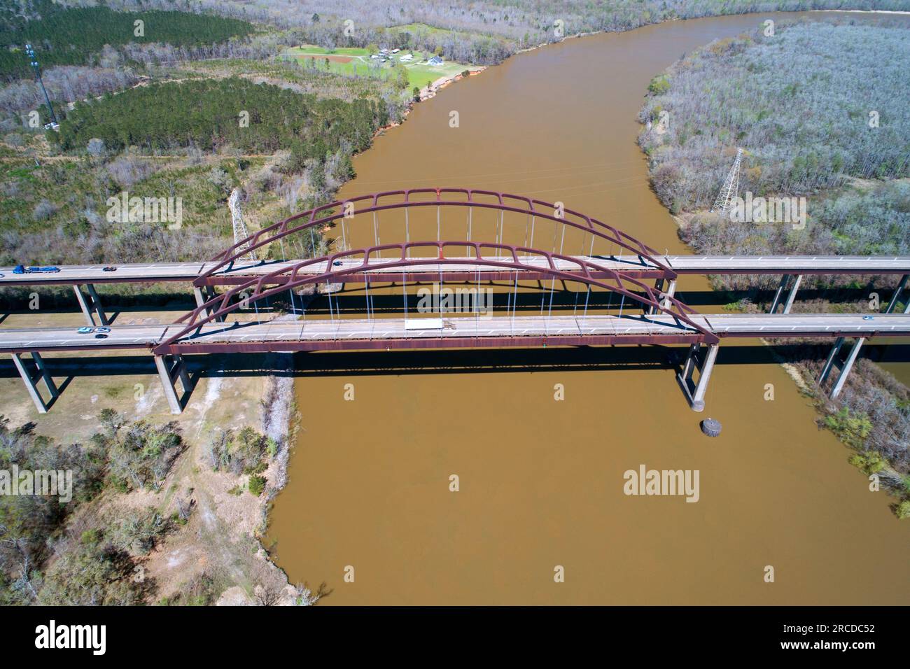 Aerial view of the Interstate 65 Dolly Parton Bridge Stock Photo - Alamy