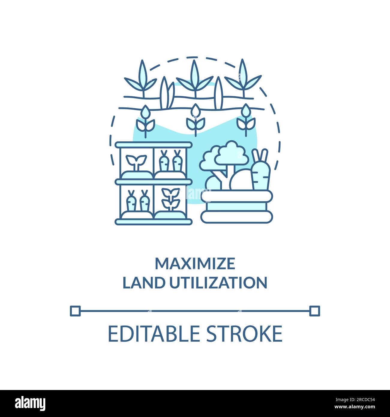 Linear customizable maximize land utilization icon concept Stock Vector ... Linear customizable maximize land utilization icon concept Stock Vector ...