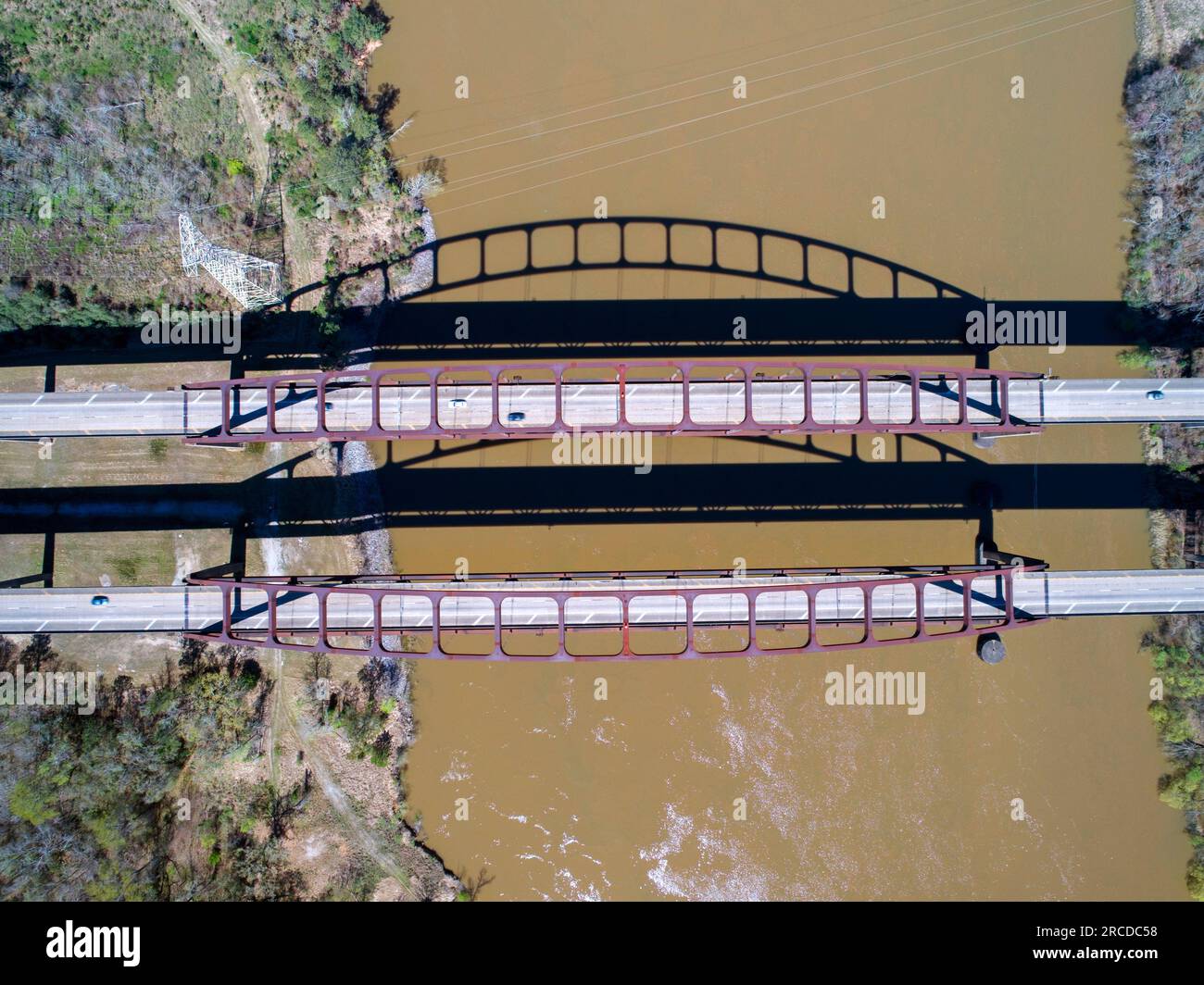 Aerial view of the Interstate 65 Dolly Parton Bridge Stock Photo - Alamy
