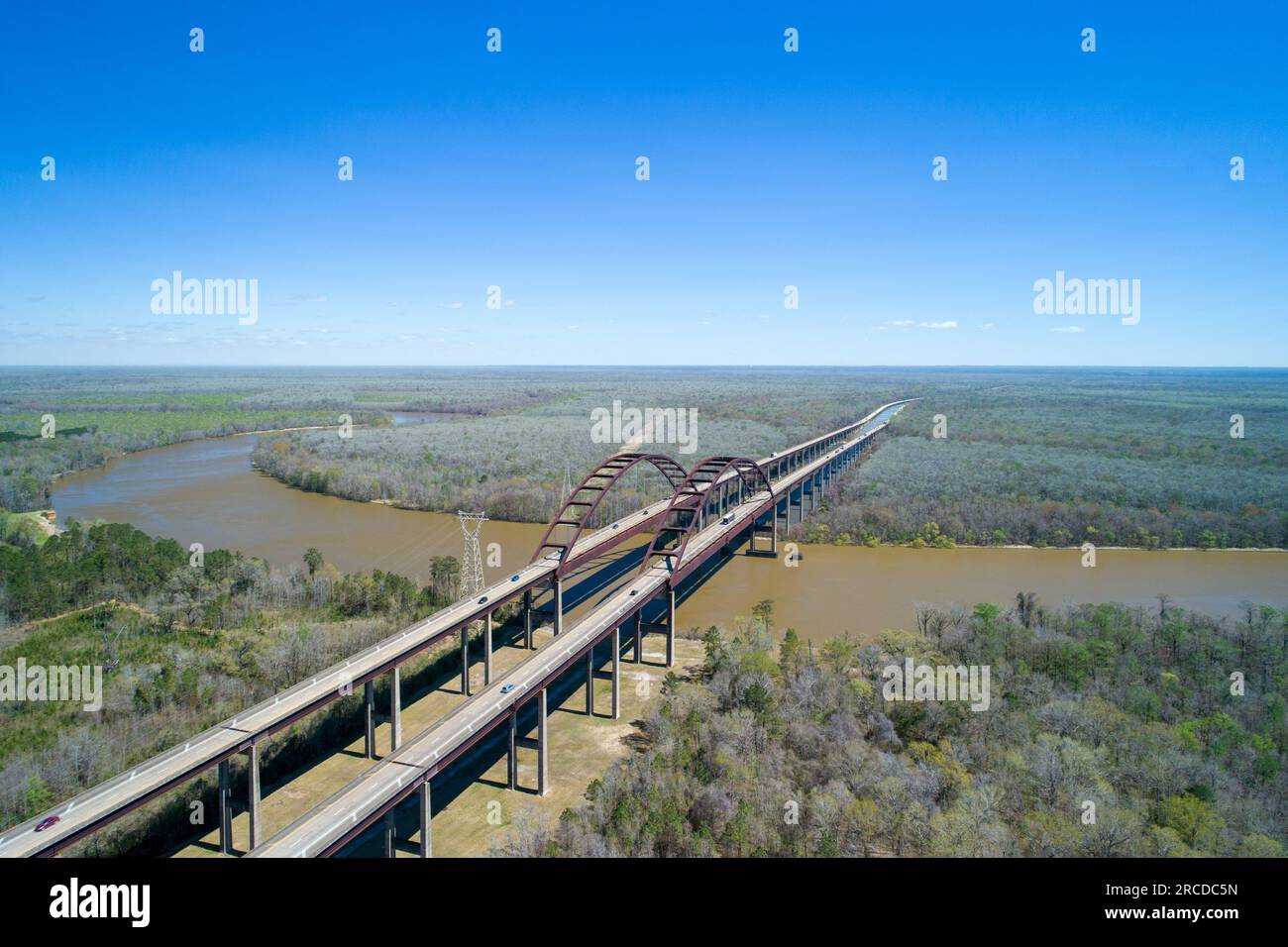 Aerial view of the Interstate 65 Dolly Parton Bridge Stock Photo - Alamy