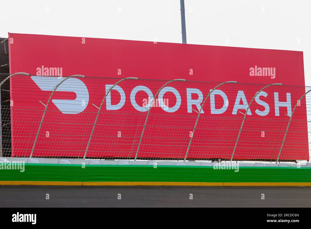 ATLANTA, GA - JULY 09: Doordash billboard before the NASCAR Cup Series ...