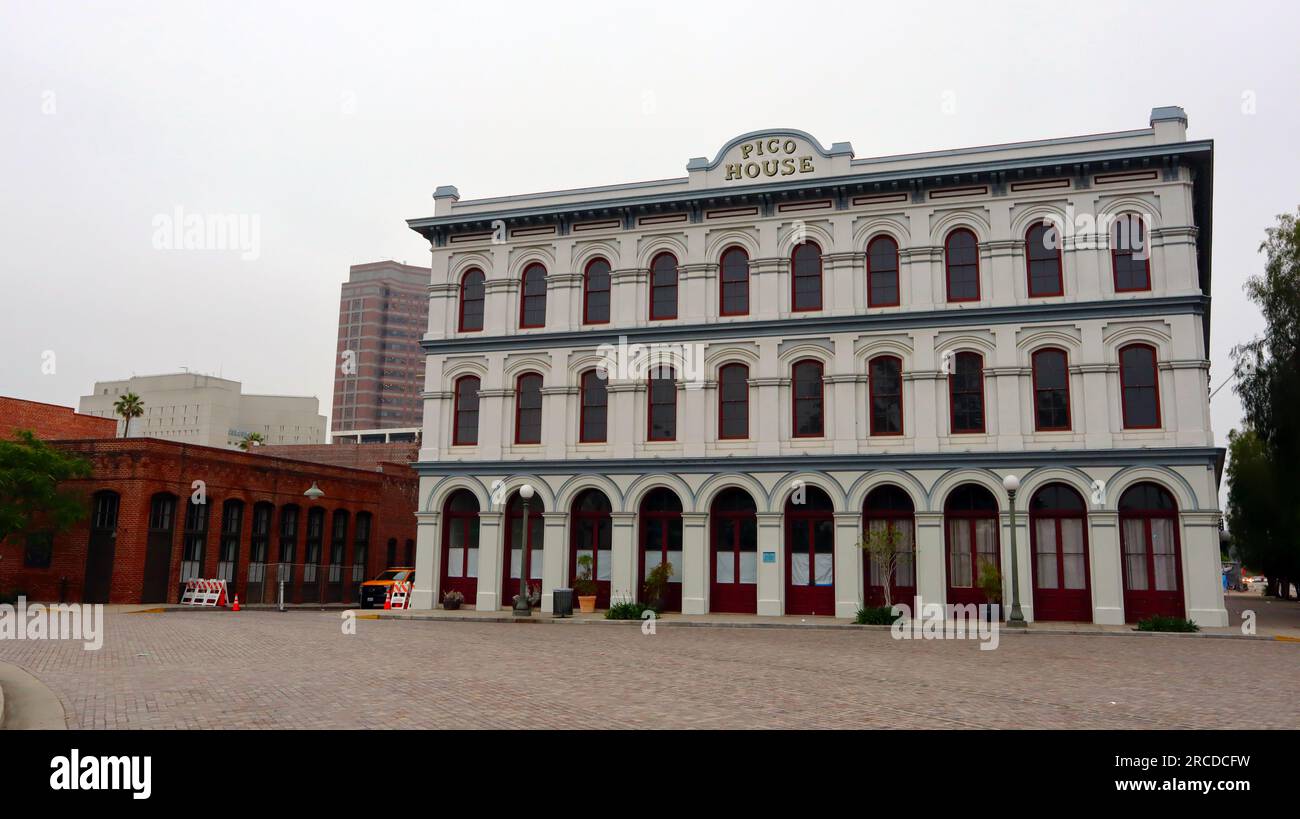 Los Angeles, California: Pico House, the historic buildings at El ...