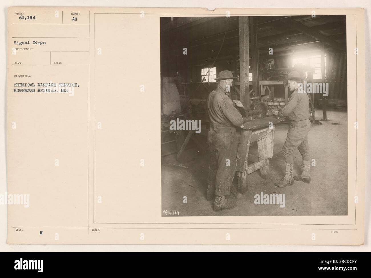 Soldiers of the Chemical Warfare Service at Edgewood Arsenal, MD ...