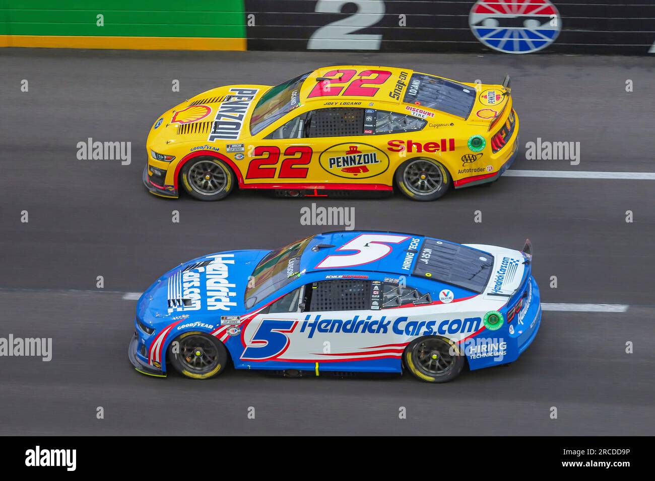 ATLANTA, GA - JULY 09: Kyle Larson (#5 Hendrick Motorsports ...