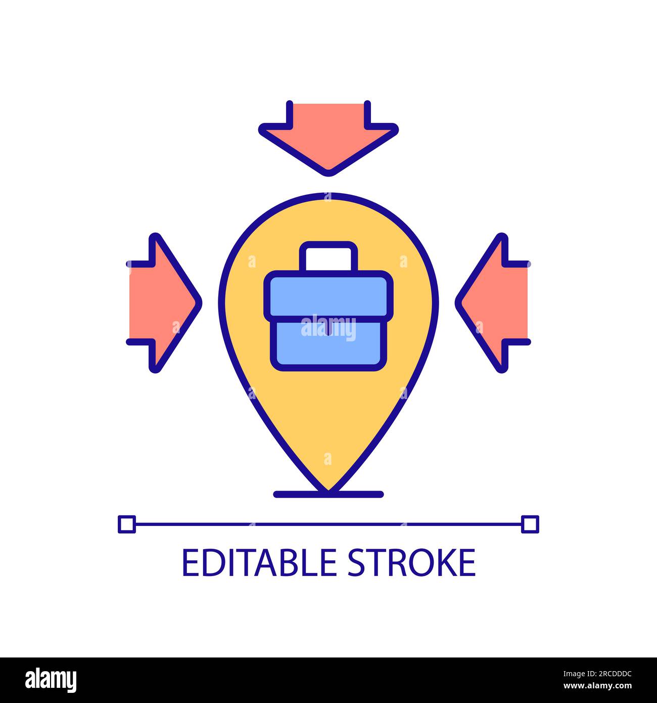 Editable colorful 2D icon host country concept Stock Vector Image & Art ...