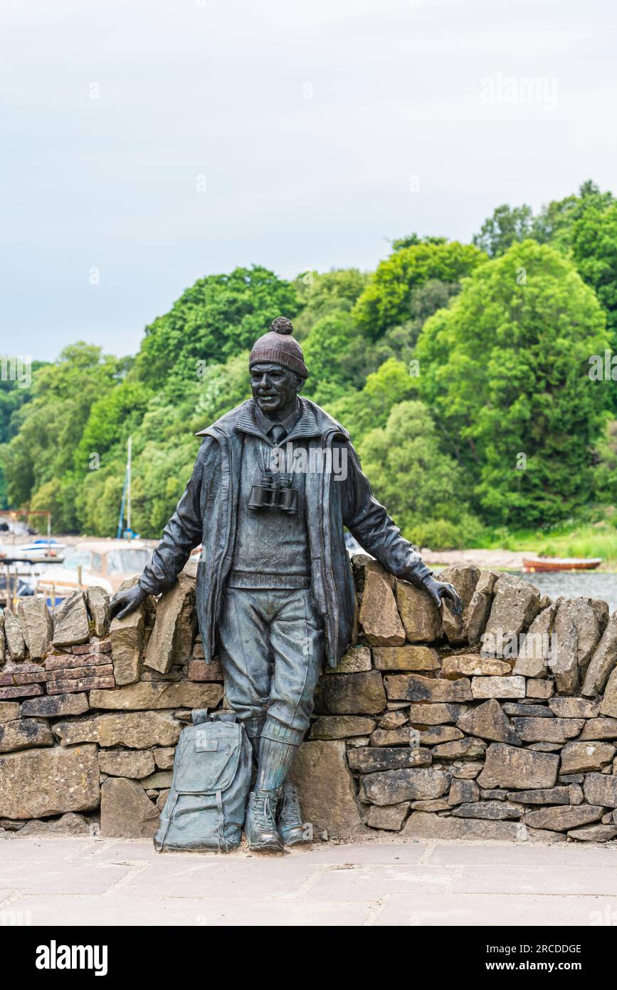 Tom Weir Statue, Balmaha, Loch Lomond, Scotland, UK Stock Photo - Alamy