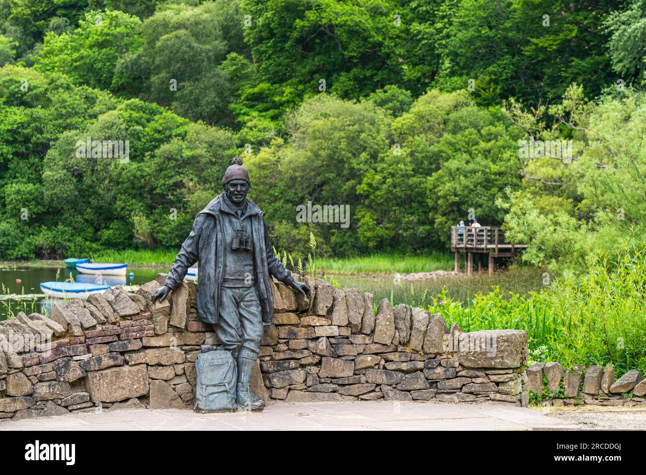 Tom Weir Statue, Balmaha, Loch Lomond, Scotland, UK Stock Photo - Alamy