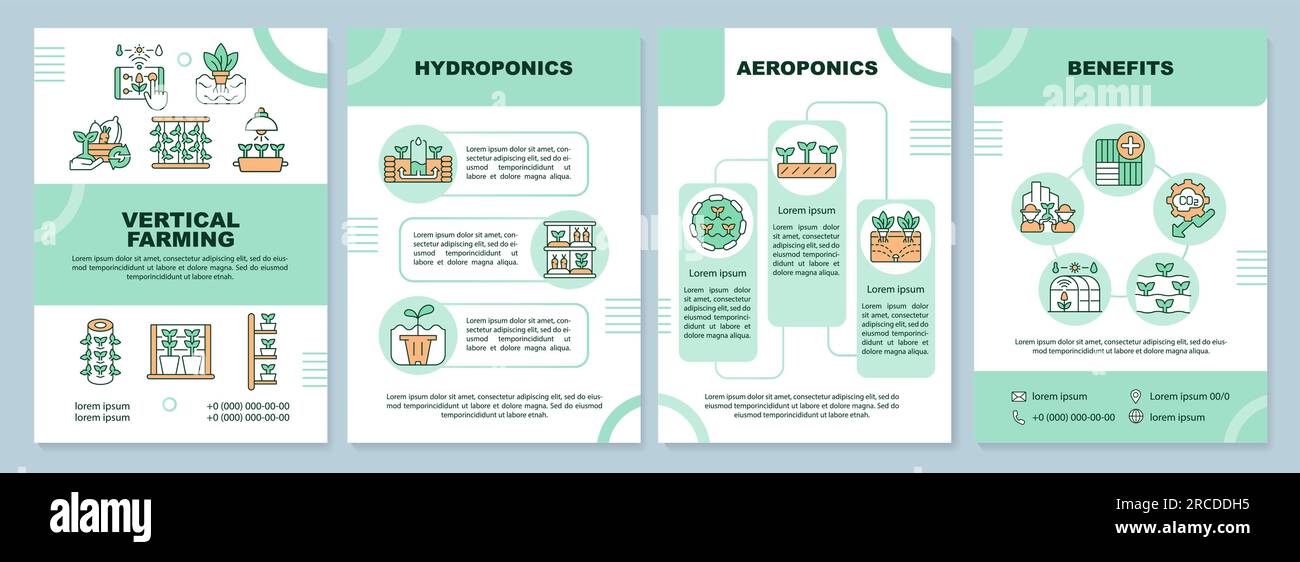 Brochure with vertical farming concepts Stock Vector Image & Art - Alamy