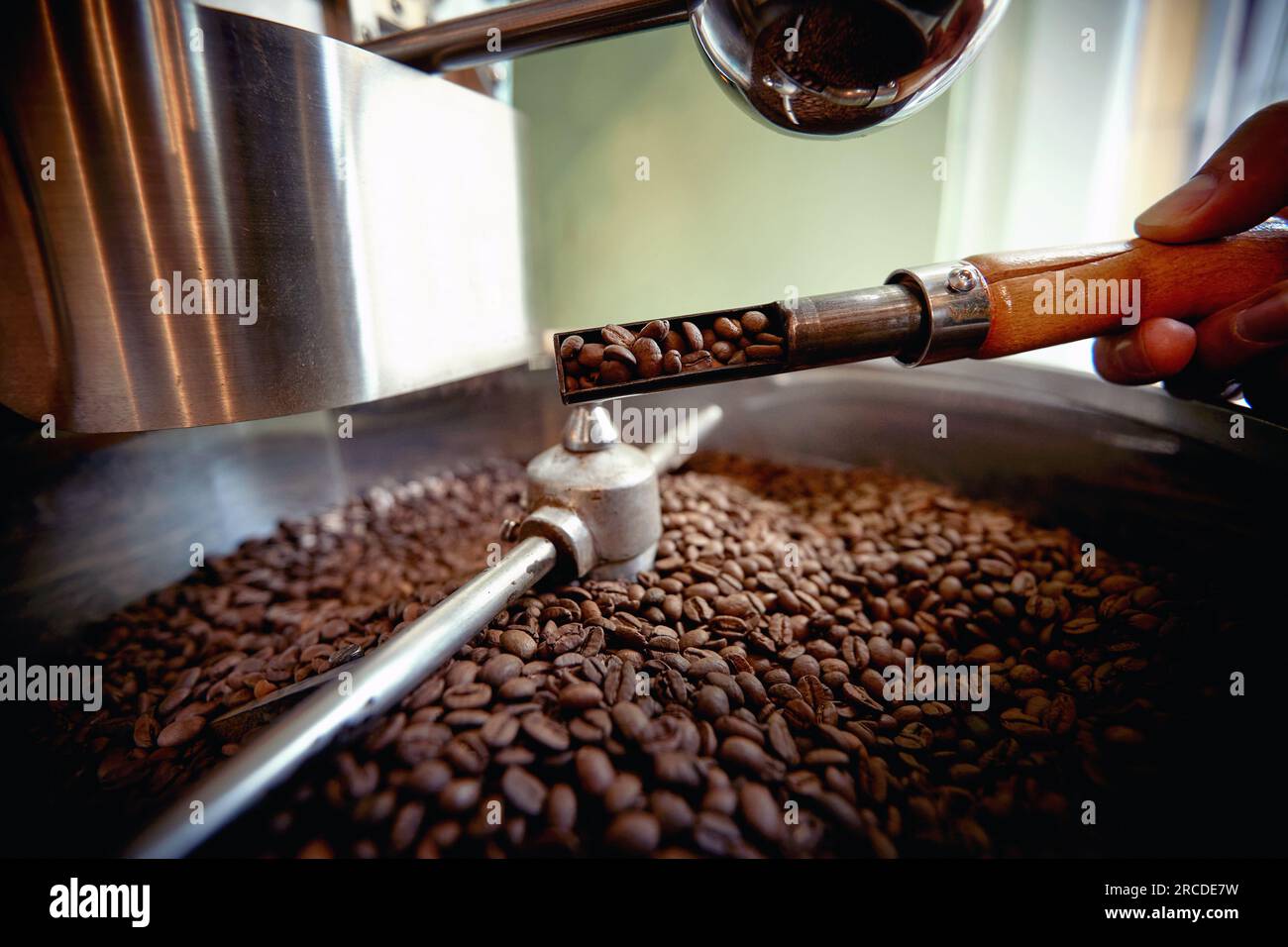 Working roasting coffee machine hi-res stock photography and images - Alamy