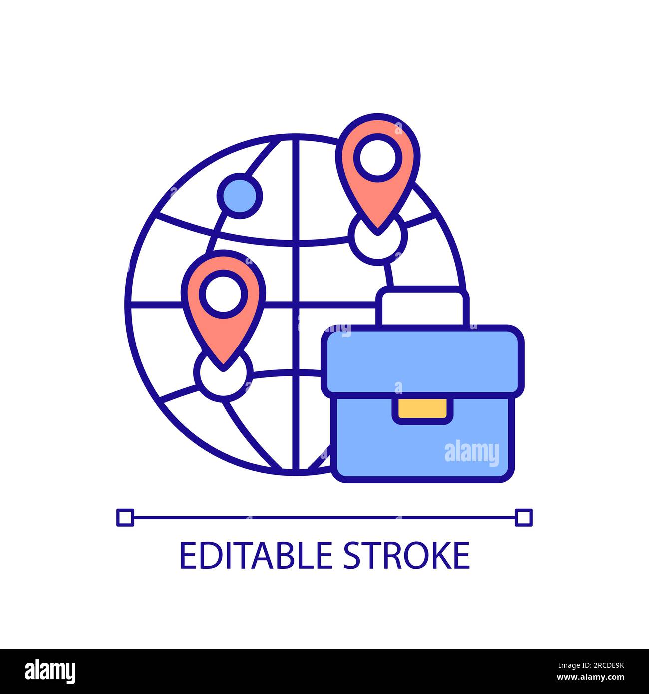 Editable 2D icon home country concept Stock Vector Image & Art - Alamy