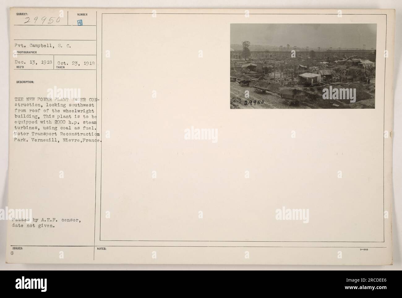 A photograph capturing the new power plant under construction at the ...