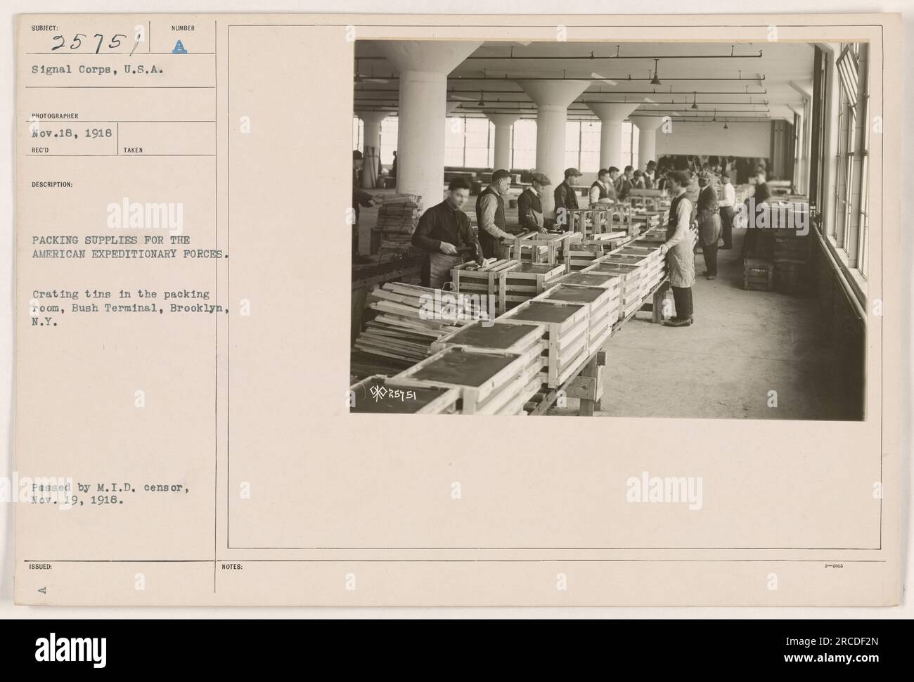 Bush terminal in wwi hi-res stock photography and images - Alamy