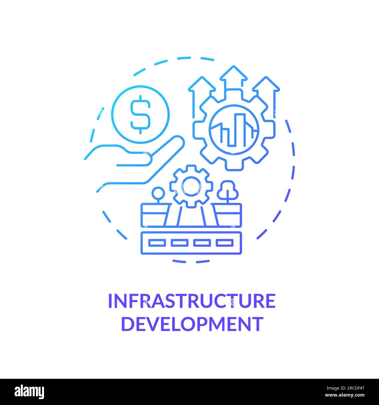 Linear infrastructure development icon FDI concept Stock Vector Image ... Linear infrastructure development icon FDI concept Stock Vector Image ...