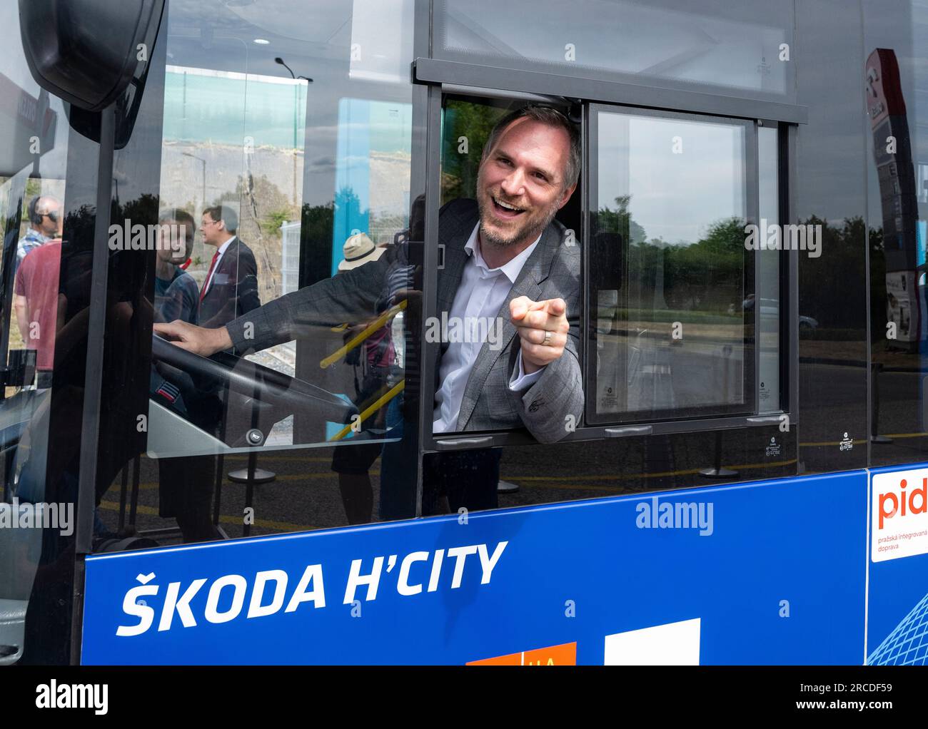 Prague, Czech Republic. 14th July, 2023. Ceremonial launch of the first ...