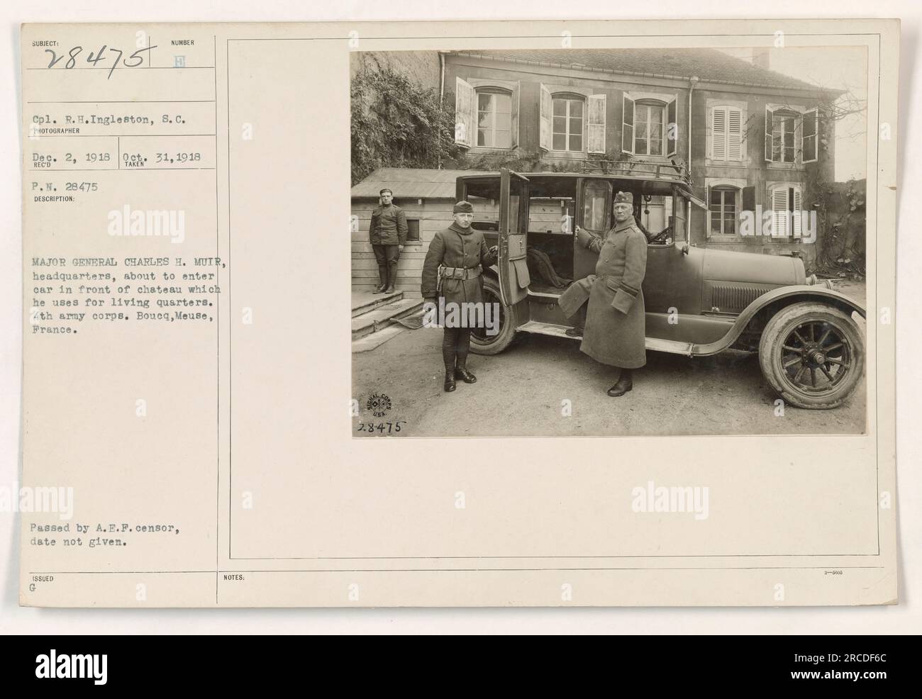 Major general charles h mutr photograph hi-res stock photography and ...