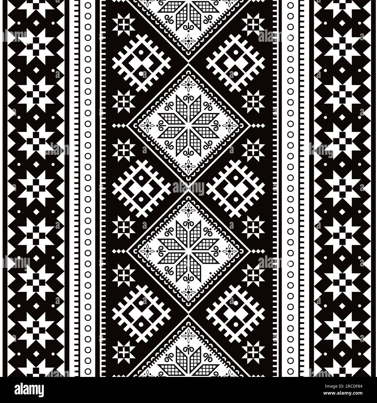 Ukrainian Hutsul Pysanky vector seamless pattern stars and geometric ...