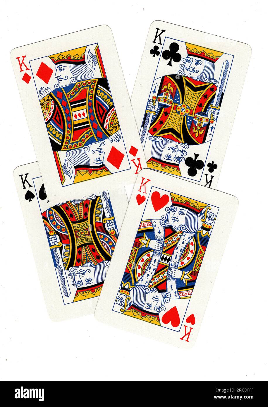Four kings playing cards hi-res stock photography and images - Alamy