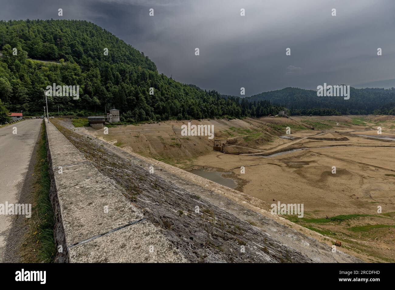 Lokve, Hrvatska. 13th July, 2023. Due to the overhaul and maintenance of the Vinodol hydropower ...