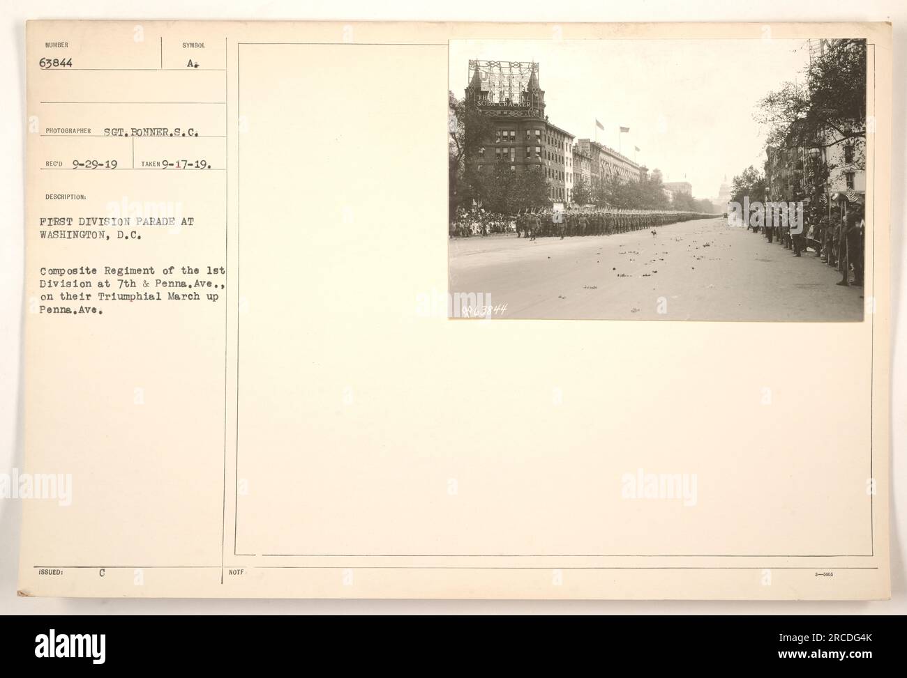 Caption: "Composite Regiment of the 1st Division participating in a ...