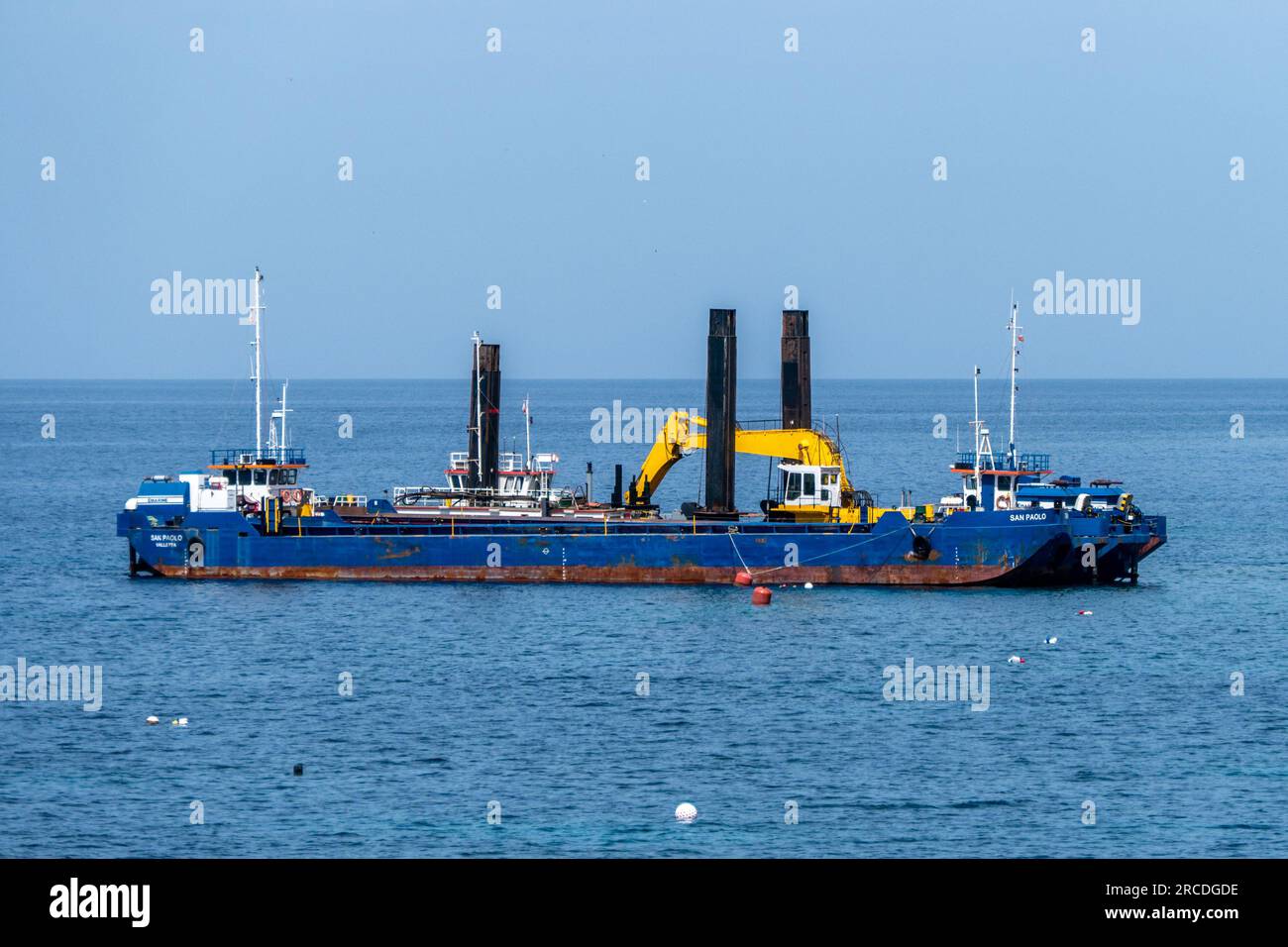 Valletta, Malta, 30 April 2023. The SAN PAOLO is a Motor Hopper built ...