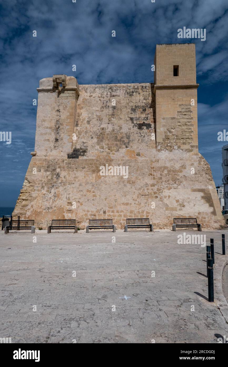 Saint Paul's Bay, Malta, 30 April 2023. Wignacourt Tower was the second ...
