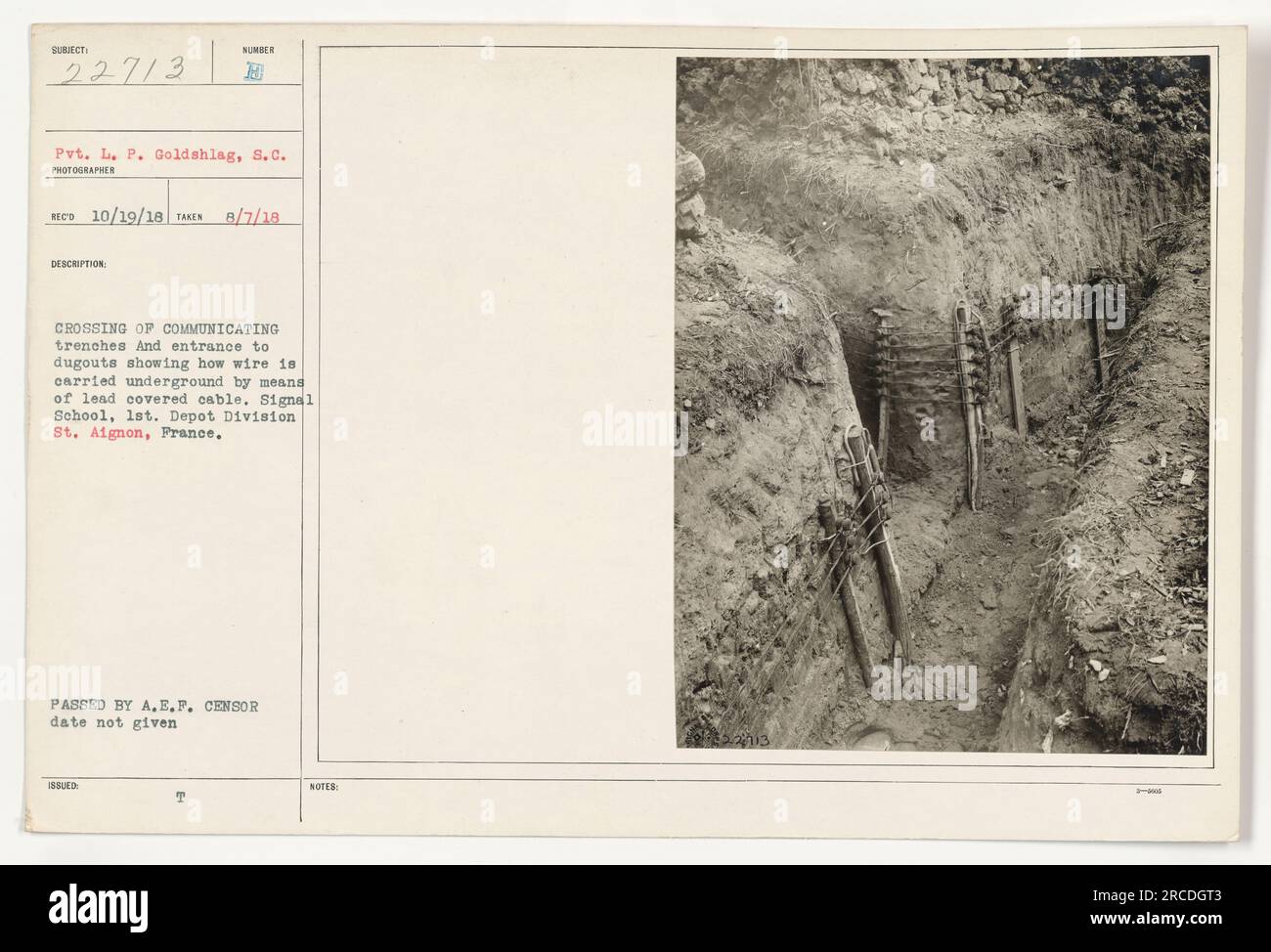 Communicating trenches hi-res stock photography and images - Alamy