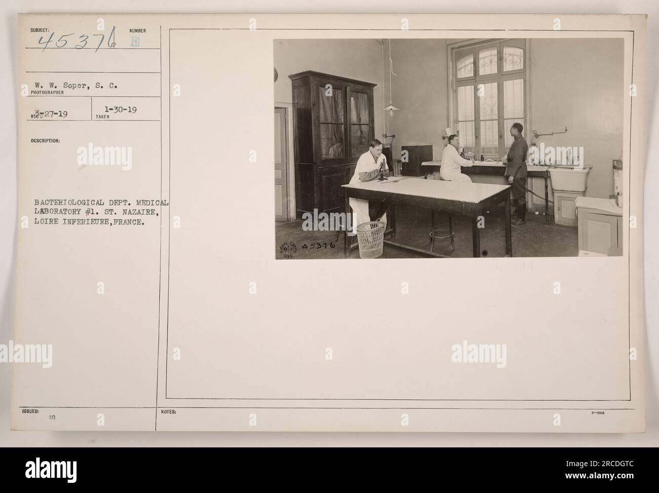 Bacteriological Department at Medical Laboratory #1 in St. Nazaire ...