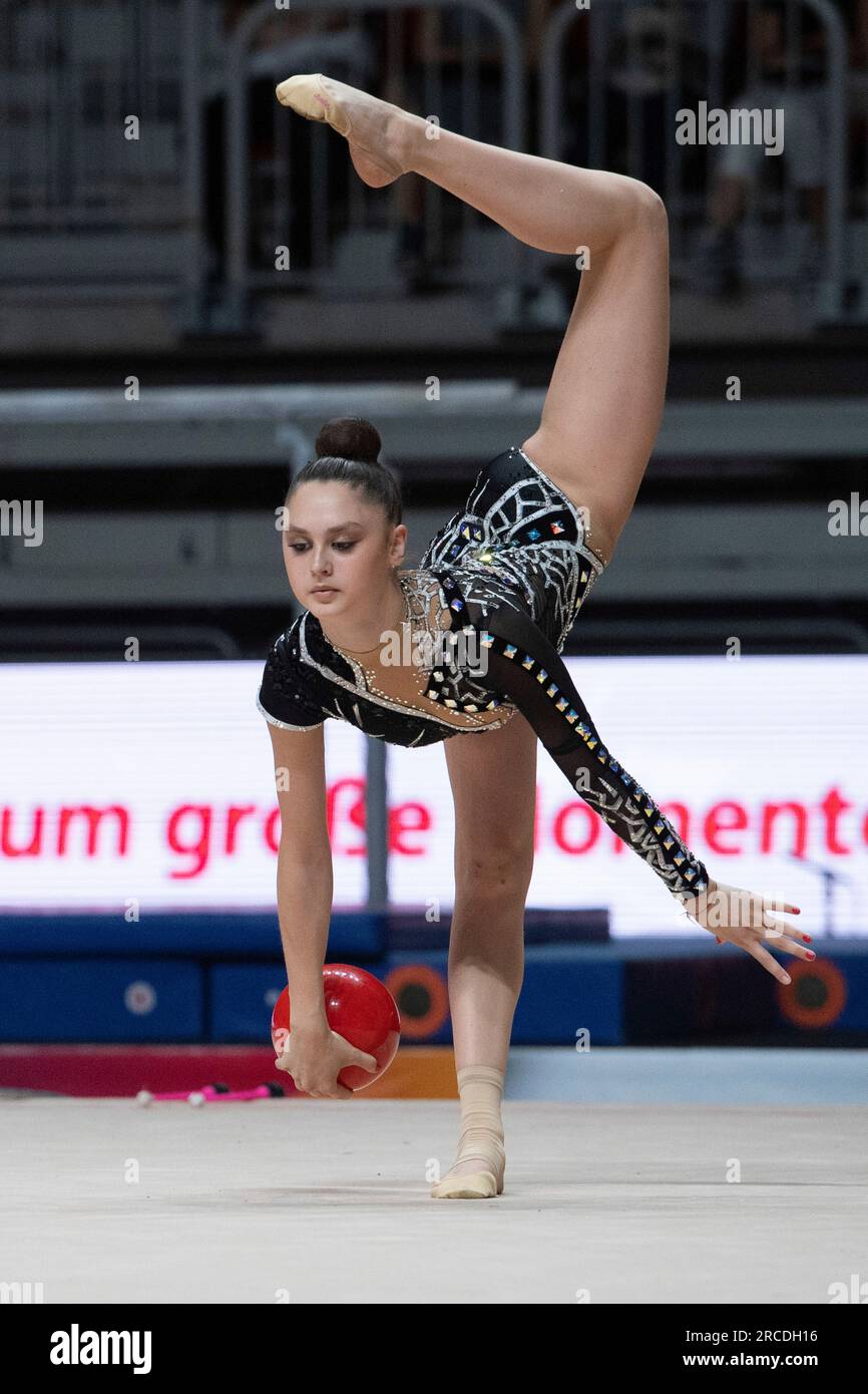 Anna SHENENKO Bayer Leverkusen action ball gymnastics rhythmic gymnastics individual all-around ...