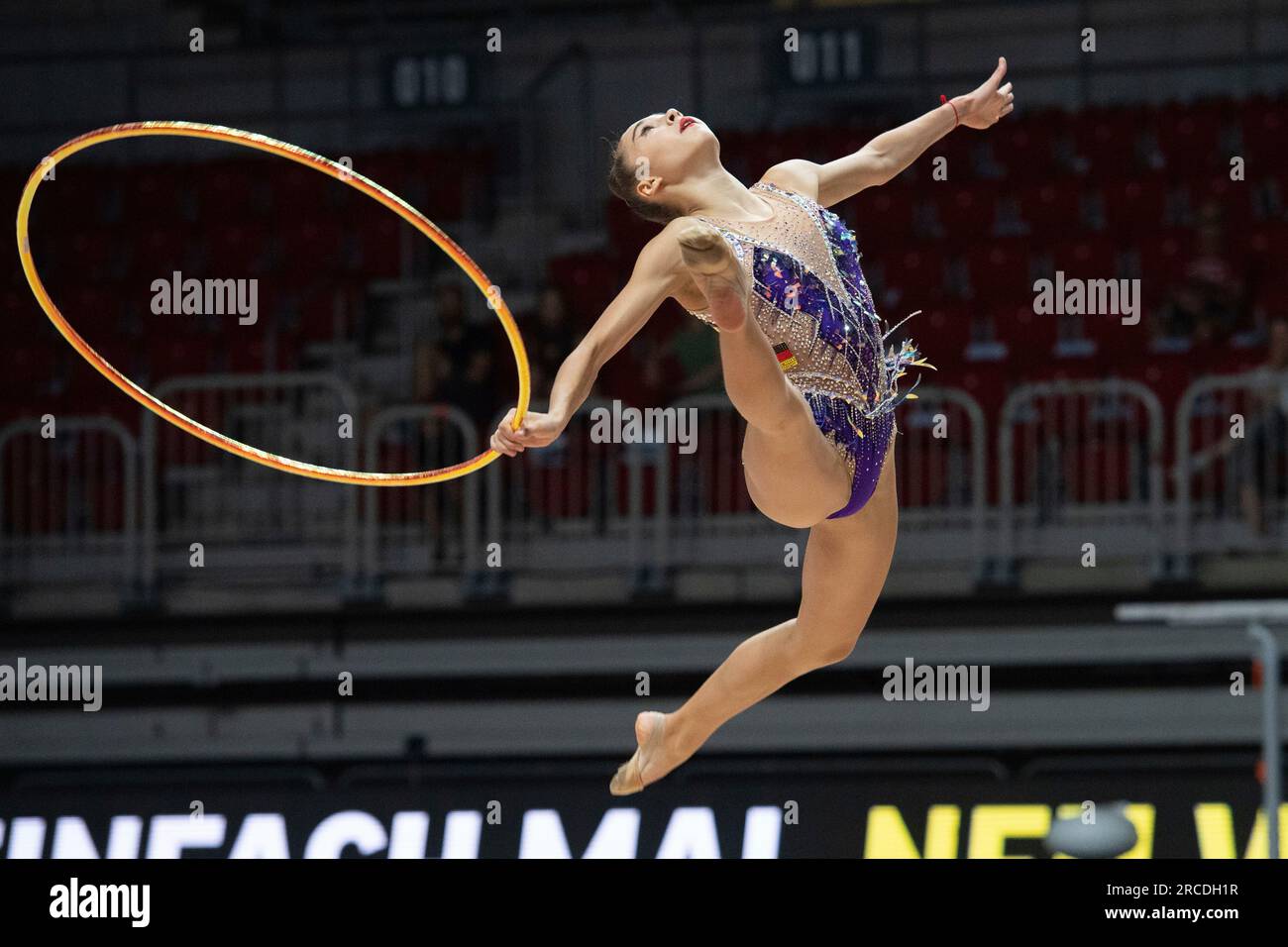 Anna-Maria SHATOKHIN, TSV Schmiden, action with the hoop, gymnastics ...