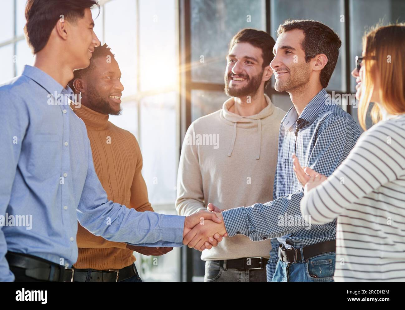 Achievement welcoming hi-res stock photography and images - Alamy