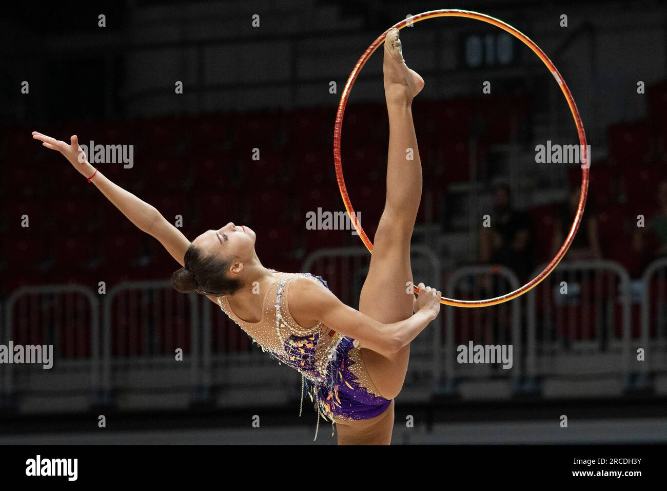 Anna-Maria SHATOKHIN, TSV Schmiden, action with the hoop, gymnastics ...