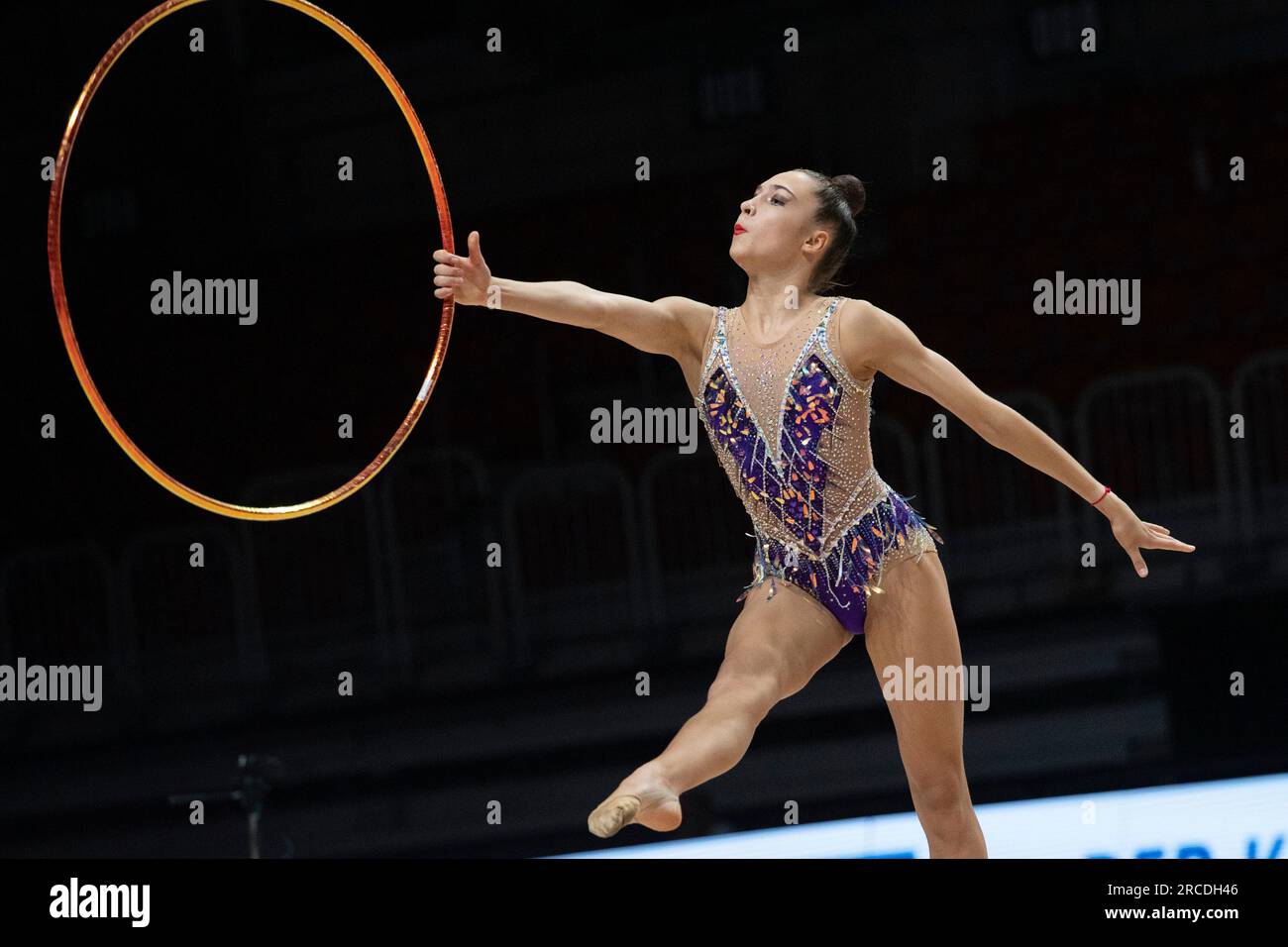 Anna-Maria SHATOKHIN, TSV Schmiden, action with the hoop, gymnastics ...