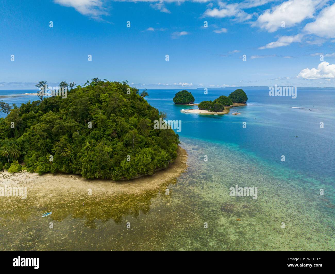 Beautiful Tropical Island with white beach. Britania Island. Travel ...